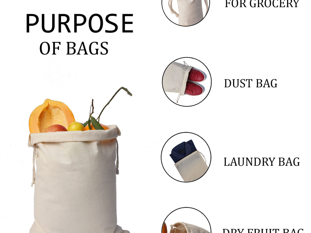 A Bag For Life – Biglotbags - Reusable Cotton Storage Muslin and Mesh ...